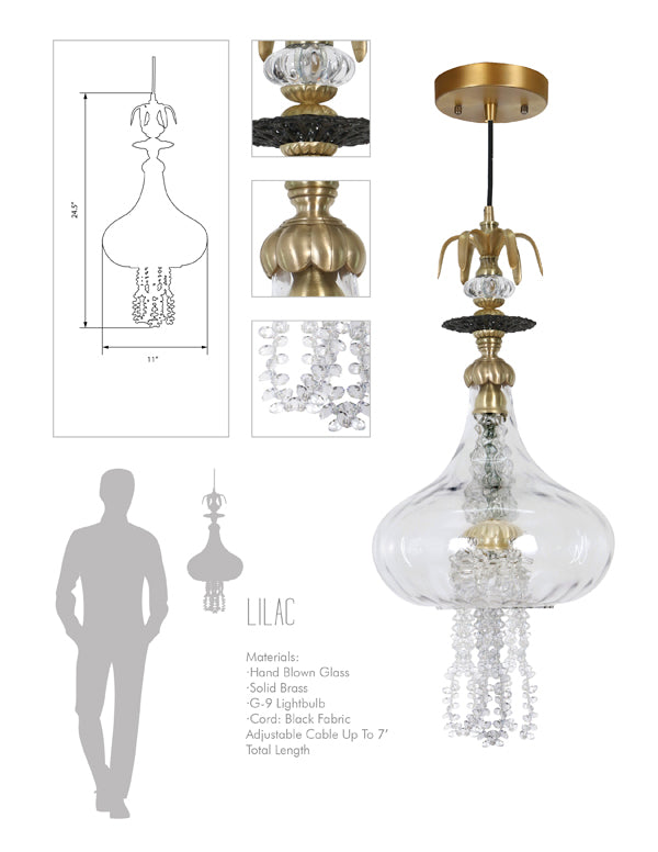 Lilac Pendant – Vanderpump Alain